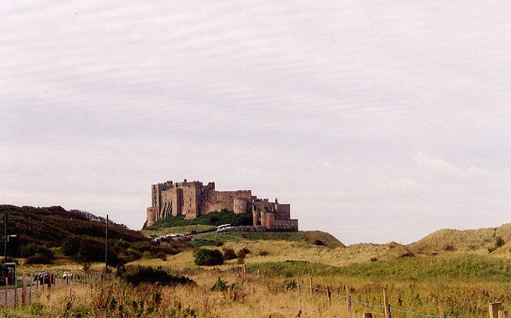 "View of Bamburgh Castle from approaching coastal road." by Chris ...
