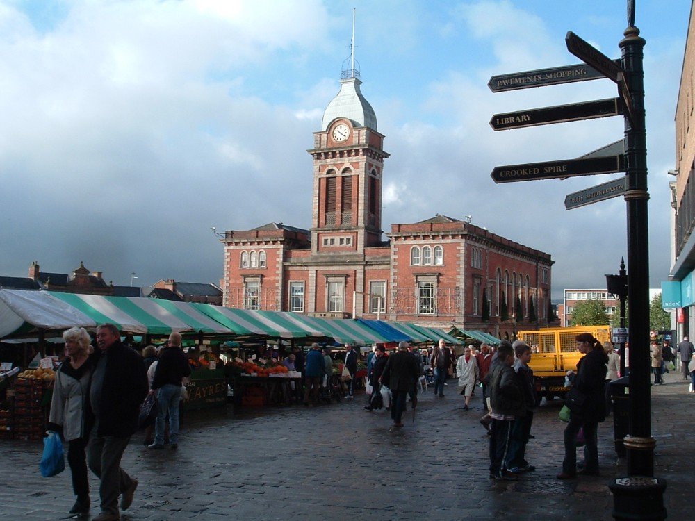 "THe Market Hall, Chesterfield" by Peter Ward at PicturesofEngland.com
