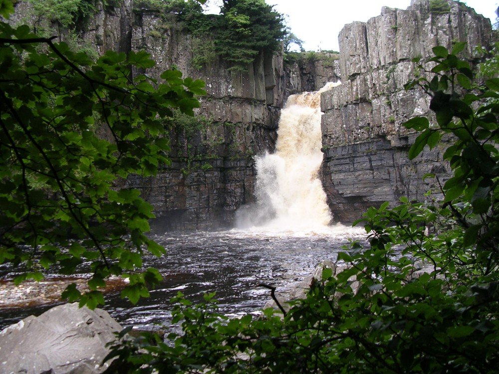 "High Force, Englands highest waterfall. On the River Tees, Upper ...