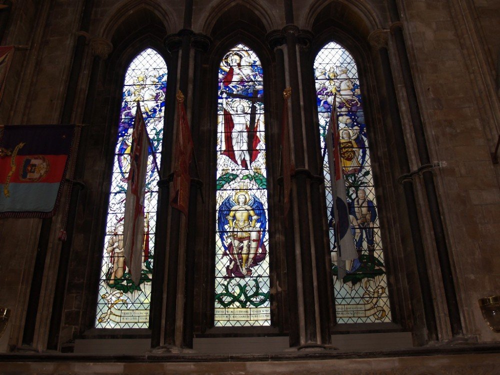 "Worcester cathedral, Worcester. stained glass window" by Luc Hermans ...