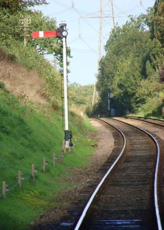 "Waiting for the 'go' signal ... on the Great Central Railway ...