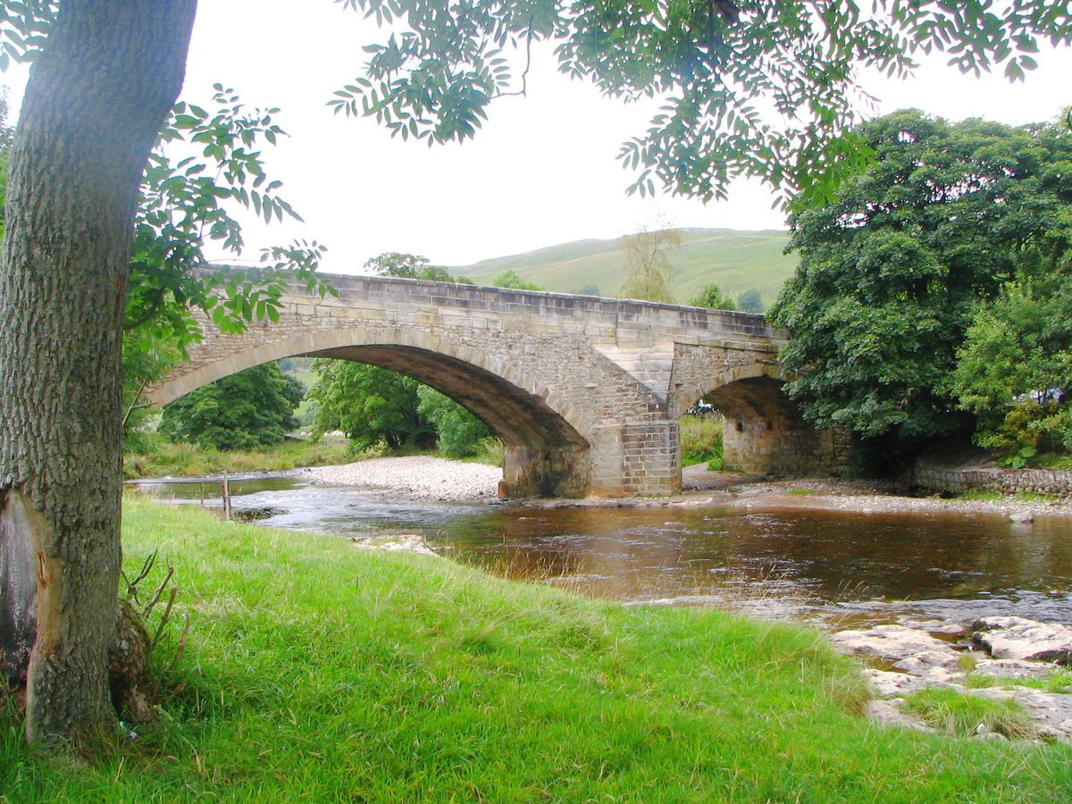 "Wharfe Bridge, Kettlewell, Wharfedale, Yorkshire Dales National Park ...