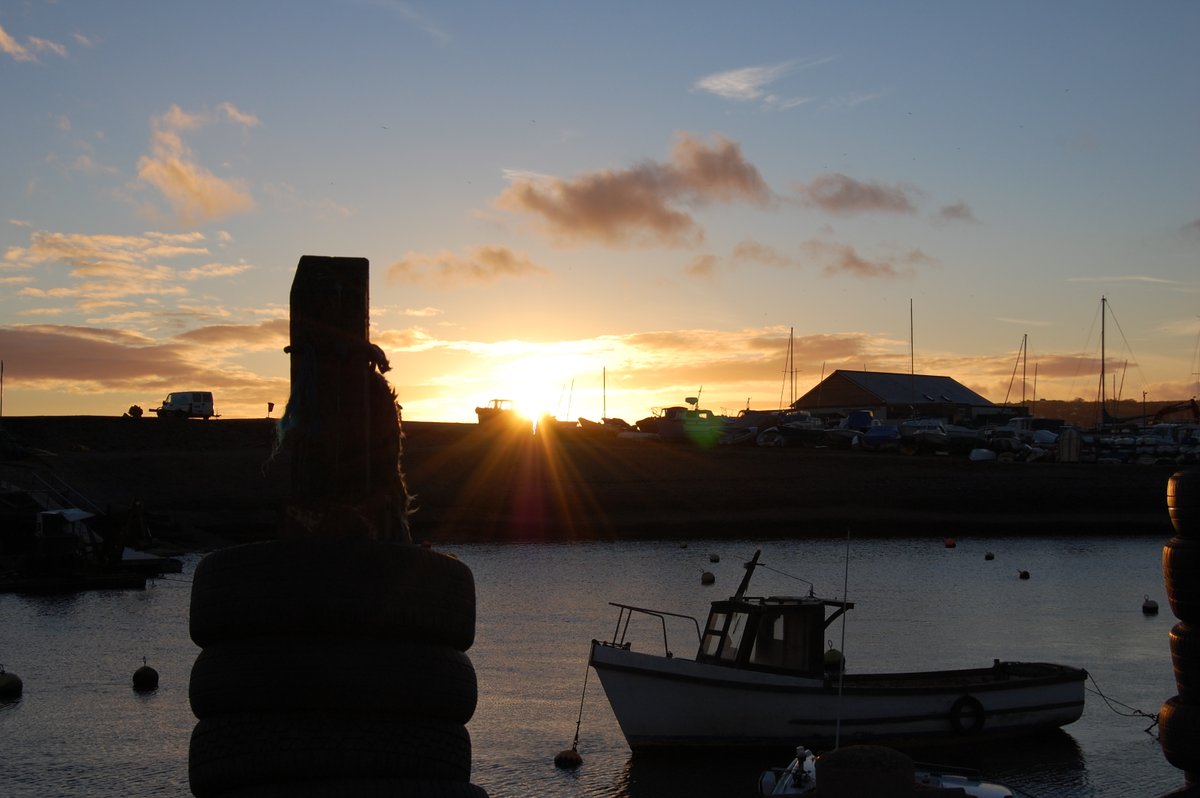 "Axmouth Harbour, Devon. Winter sunset." by Steve Baker at ...