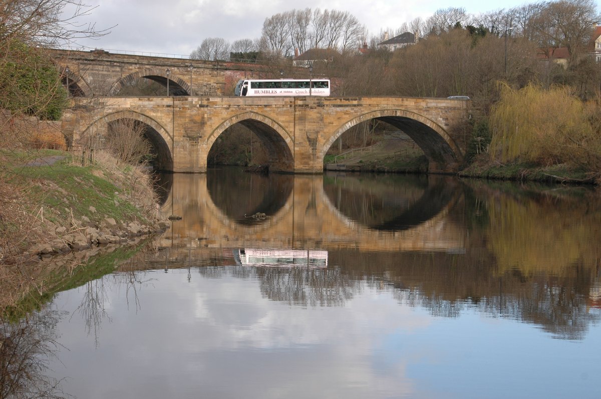 "The Road Bridge over the River Tees at Yarm, North Yorkshire" by Roz ...