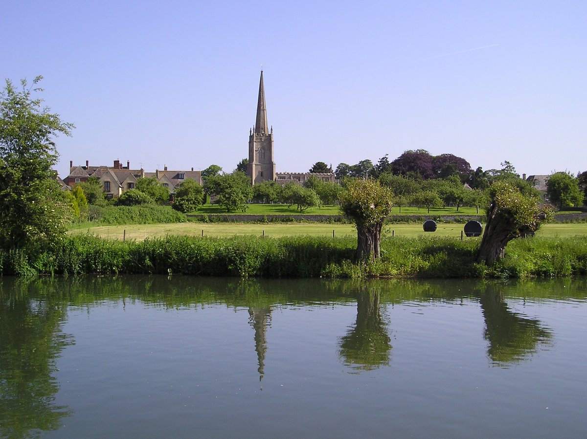 "The River Thames at Lechlade, Gloucestershire, looking towards St ...