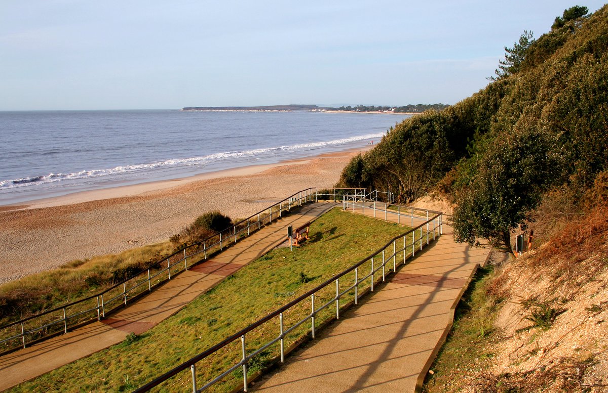 "Zig Zag path leading down to Highcliffe beach, Highcliffe, Dorset" by ...