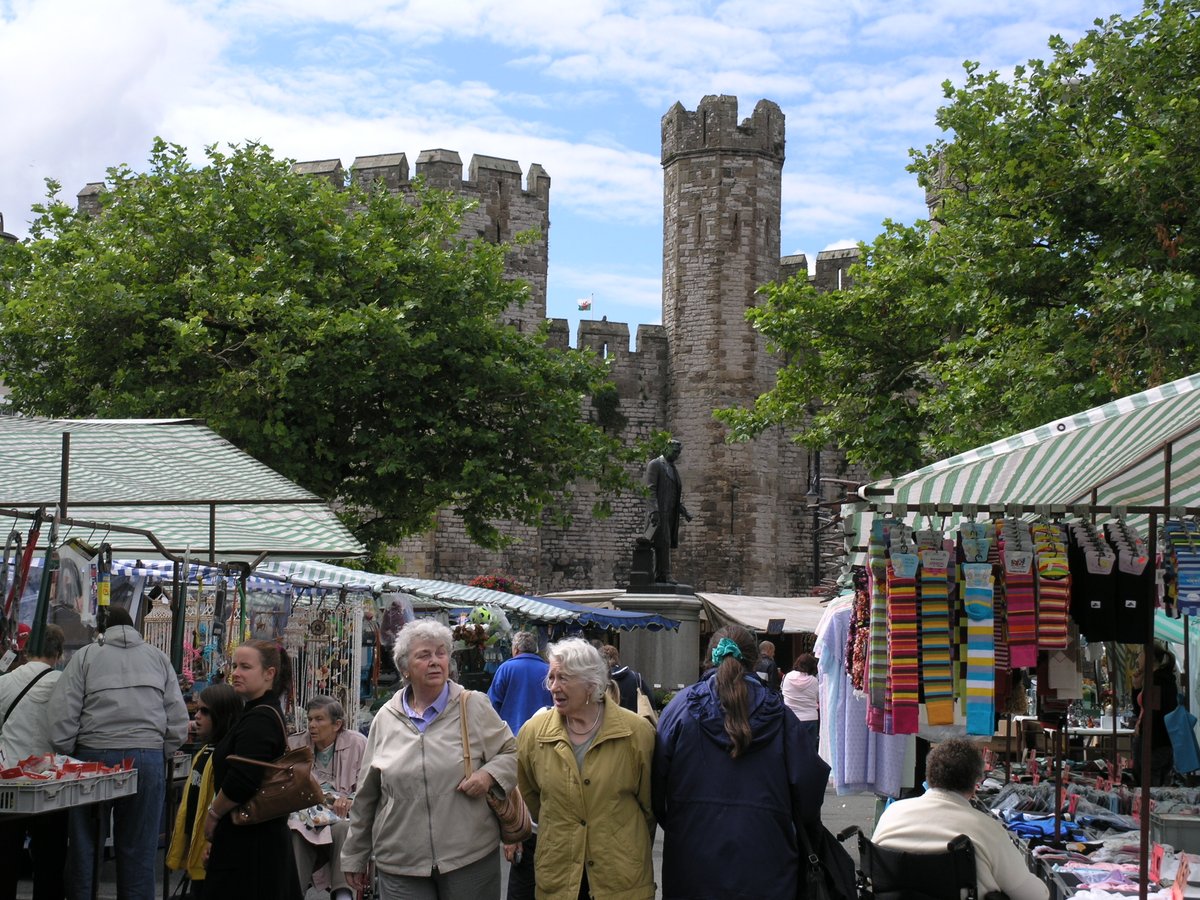 "Caernarfon market, Gwynedd, Wales" by Jim Harrop-williams at ...
