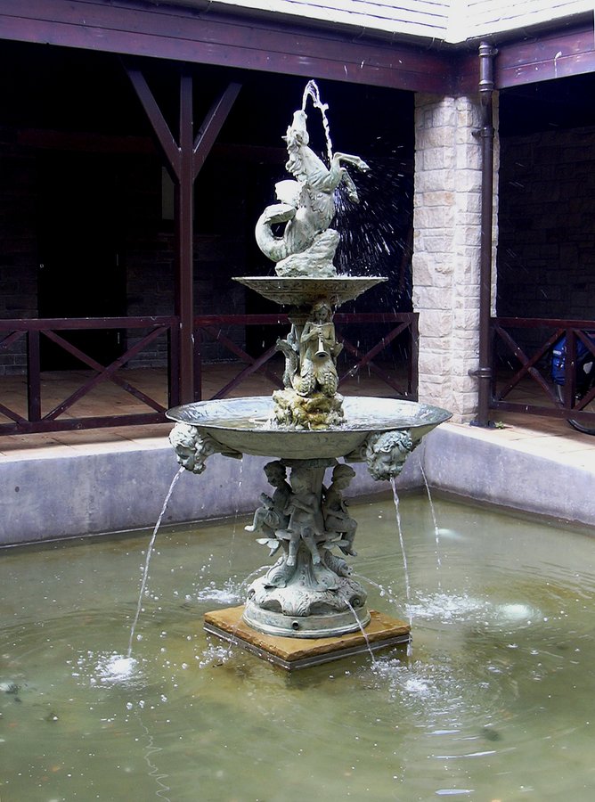 "Romanesque courtyard at the entrance to the fort" by Steve Willimott ...