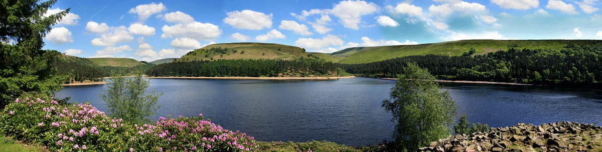 "Panorama of Howden Reservoir" by John Godley at PicturesofEngland.com