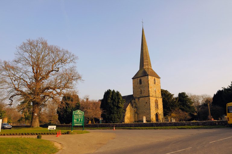 "Old Church in Hever Village." by David Thomas at PicturesofEngland.com