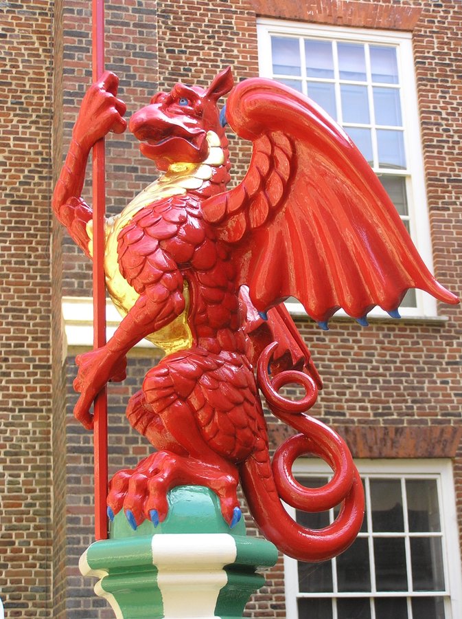 "Heraldic beast at Hampton Court" by Hilary Hoad at PicturesofEngland.com