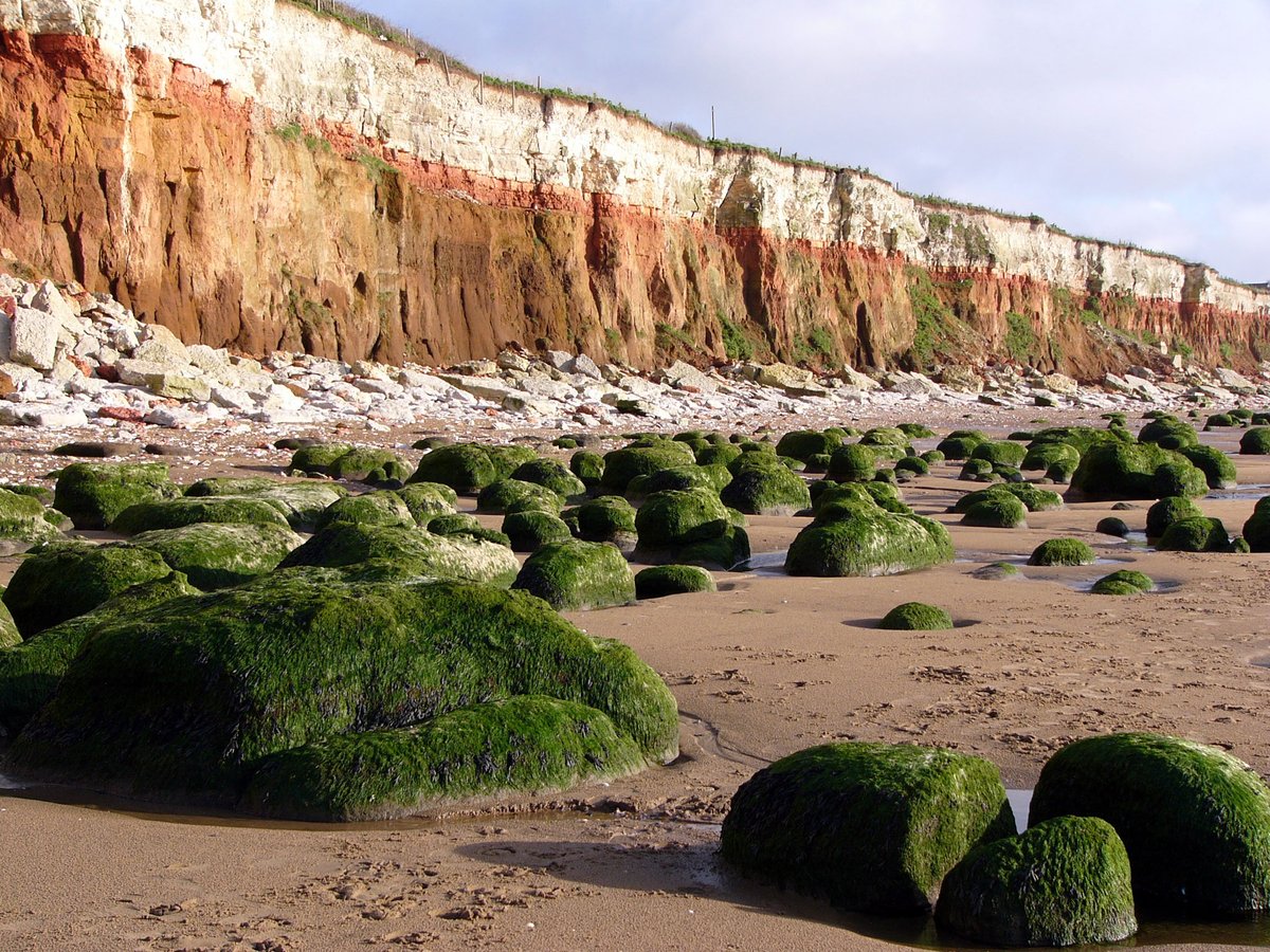 "Hunstanton Cliffs" by Reg Talbot at PicturesofEngland.com