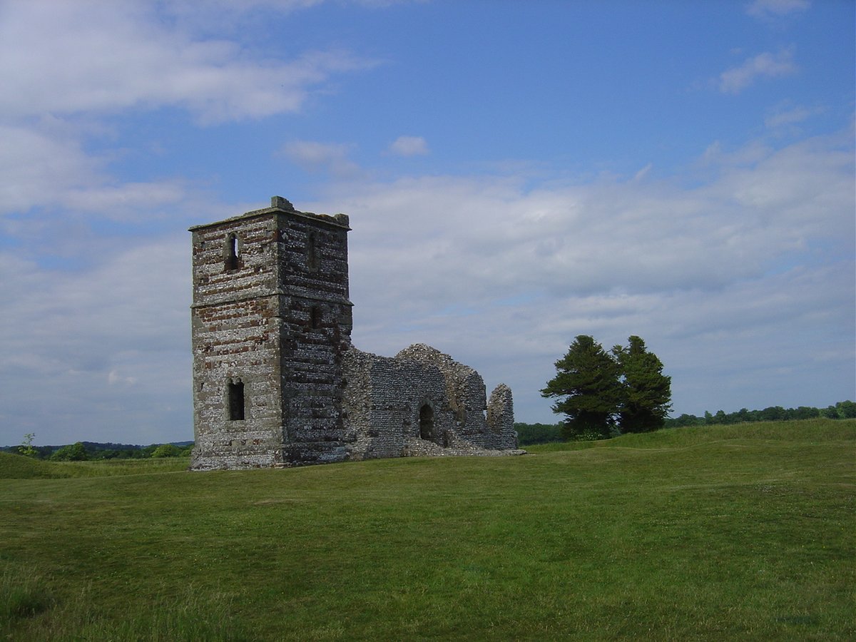 "Knowlton Church and Earthworks" by lucsa at PicturesofEngland.com