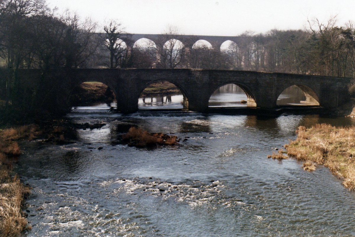 "Old Road Bridge and Railway Viaduct over the River Wear" by Alan Dixon ...