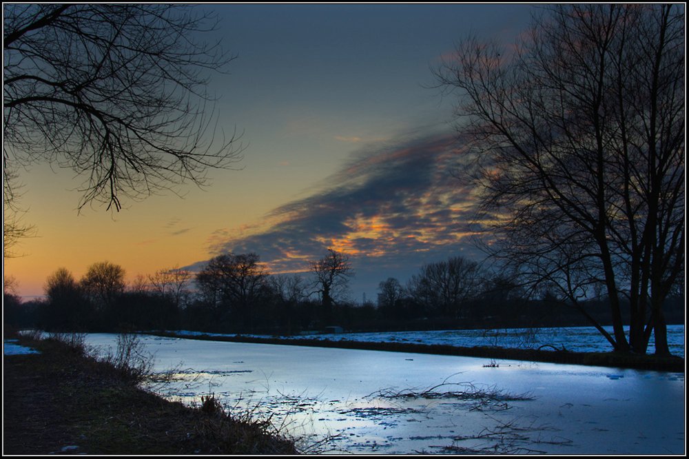 "Cold Sunset, Stenson." by Patrick Hogan at PicturesofEngland.com