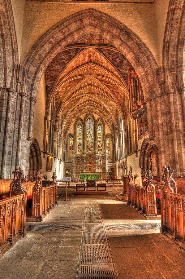 "Brecon Cathedral" by Terry Martin at PicturesofEngland.com