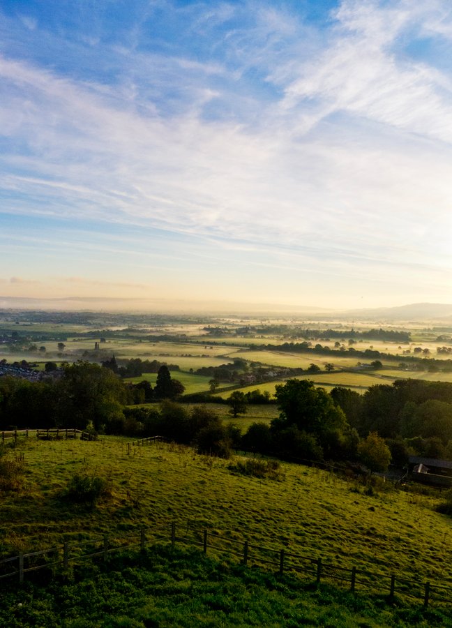 "October Morning, Churchdown Hill" by Myfanwy Davies at ...