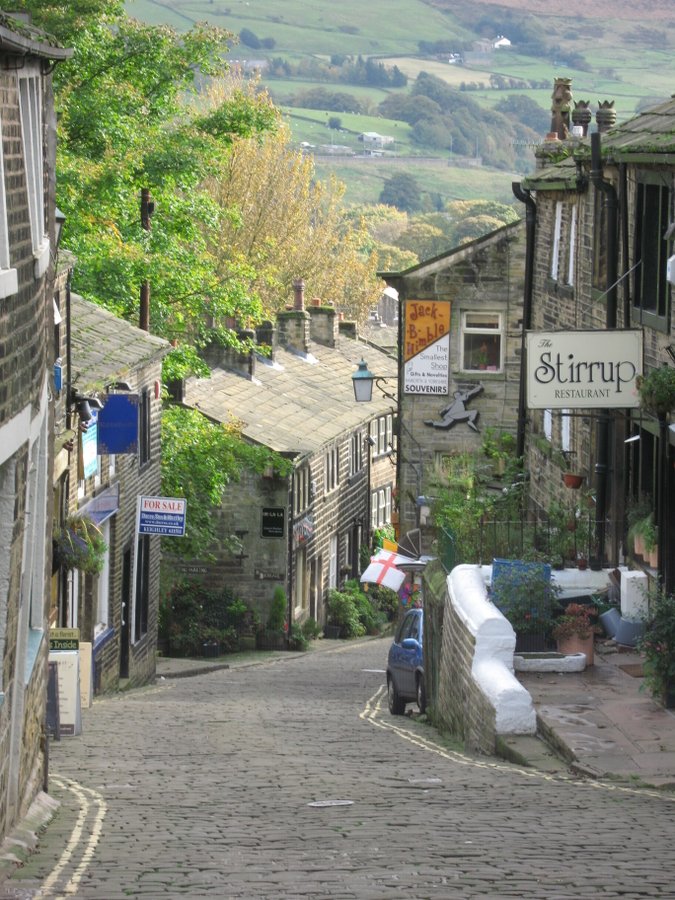 "Main street, Haworth" by Mike Freeman at PicturesofEngland.com