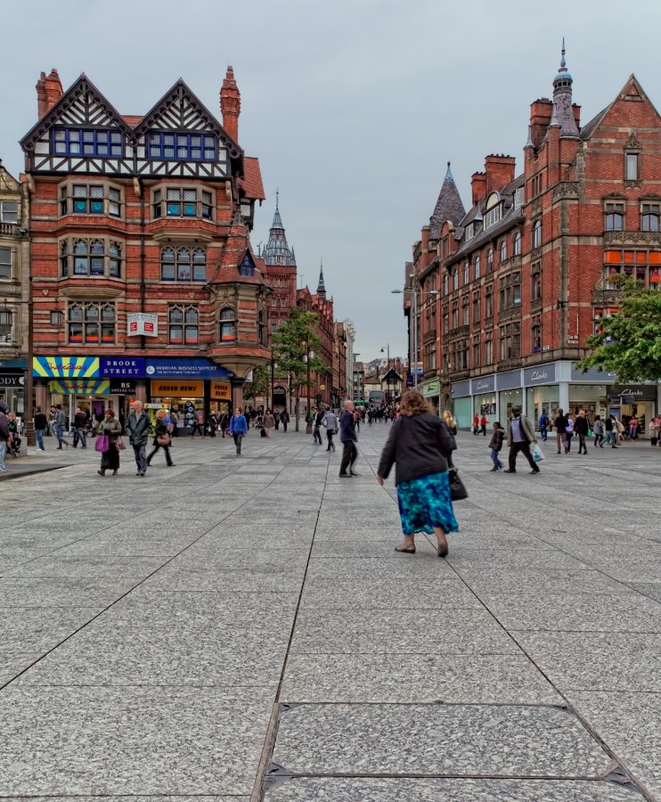 "Slab Square, Nottingham" by M3Wheels at PicturesofEngland.com