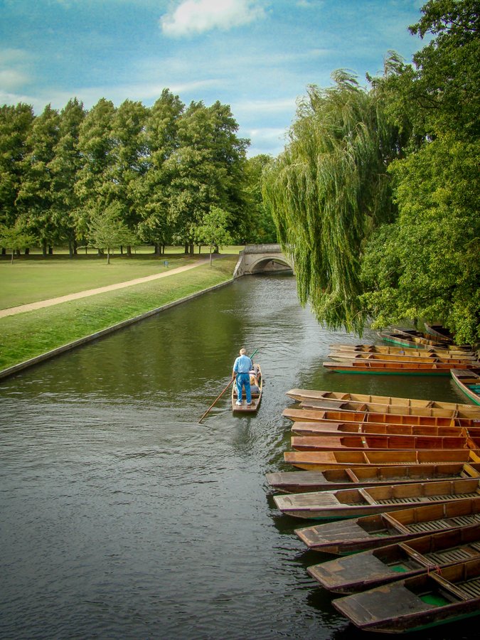 "Along the River Cam, Cambridge" by Emanuele Ghisi at PicturesofEngland.com