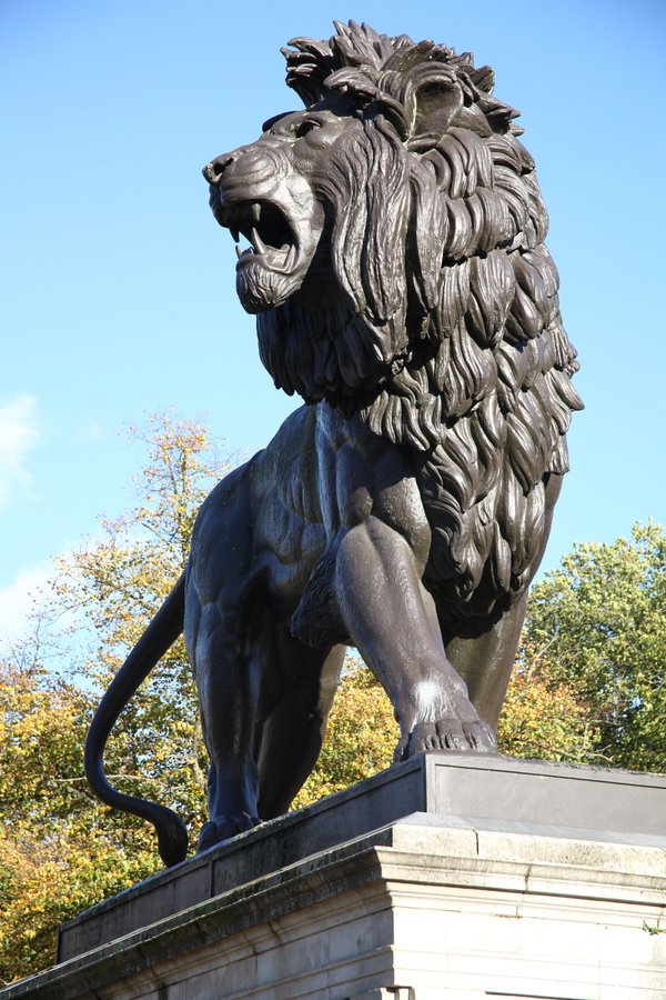 "The Maiwand Lion in the Forbury Gardens, Reading" by Edward Lever at ...