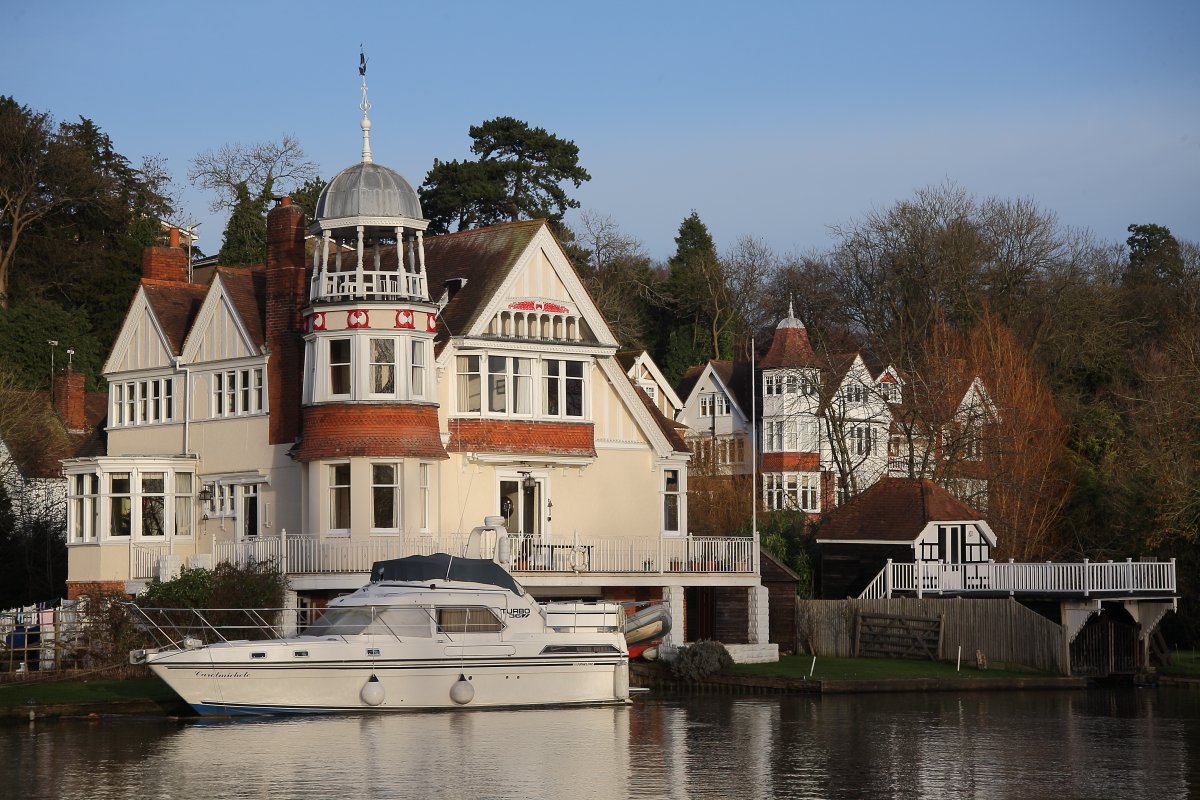 "Riverside House at the Warren, Caversham" by Edward Lever at ...