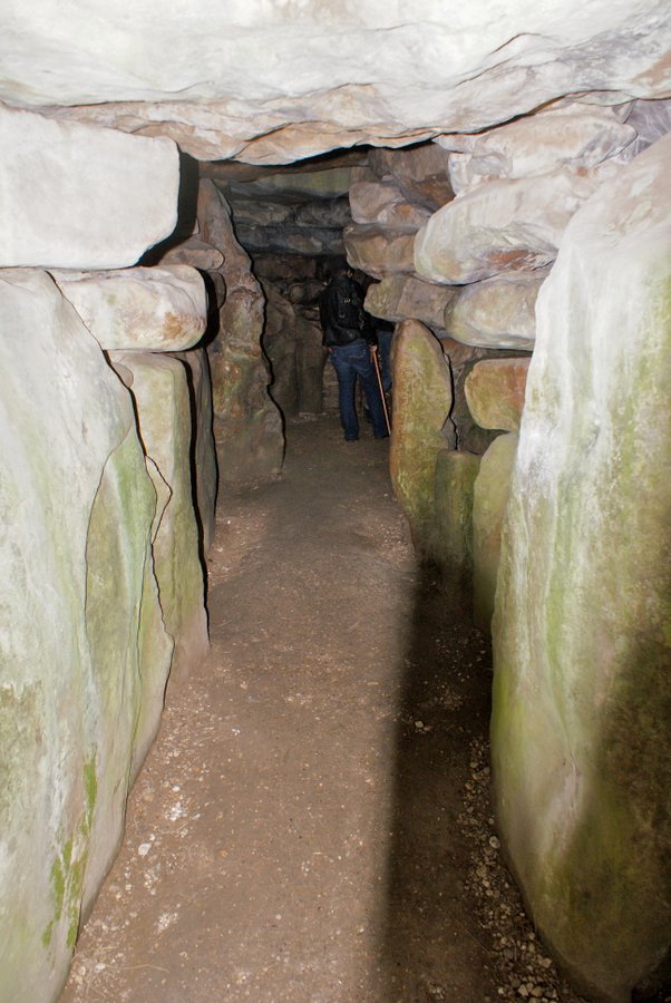 "Inside West Kennet Long Barrow" by David Cole at PicturesofEngland.com