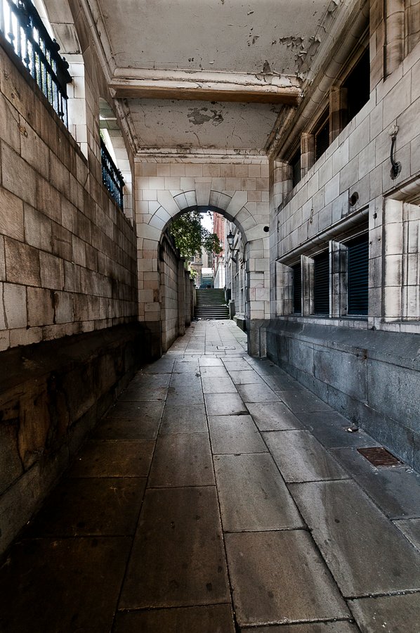 "George's Dock Gate, Liverpool." by Rod Burkey at PicturesofEngland.com