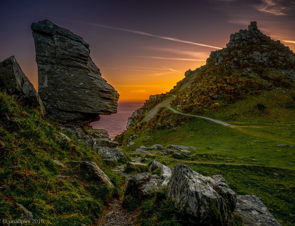 "Valley and the Rocks Guardian, Lynton" by Rod Small at ...