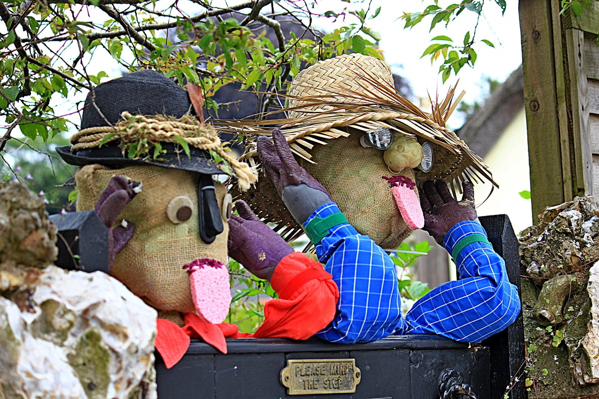 "East Budleigh scarecrows" by Mobscooter at PicturesofEngland.com