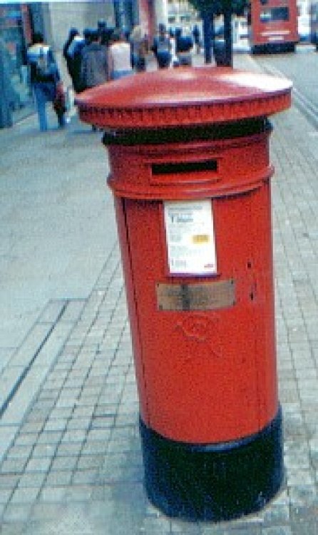 "post box which survived a bomb attack" by Gordon Simpson at ...