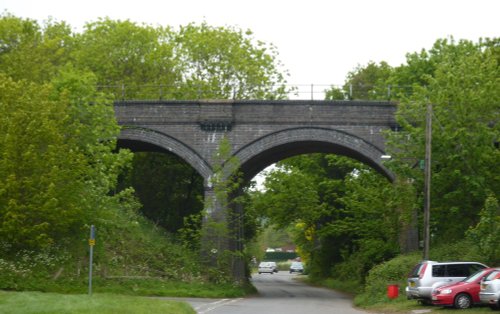 "Rail Bridge" by Barbara Whiteman at PicturesofEngland.com